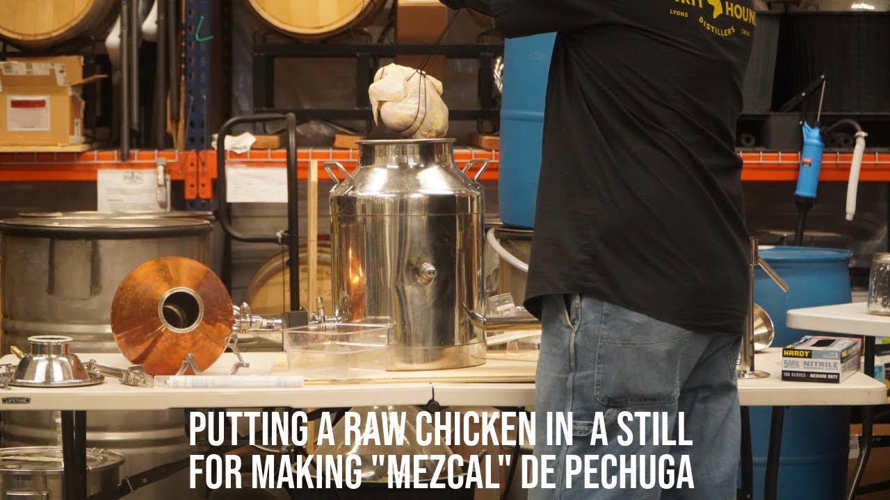 Distilling A Raw Chicken To Make "Mezcal" De Pechuga - YouTube