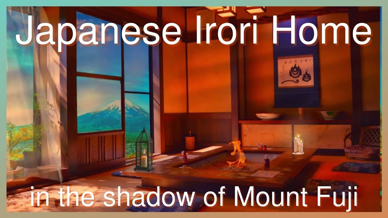 JAPANESE ASMR AMBIENCE / Ambient world Irori House with ASMR Sounds and ...