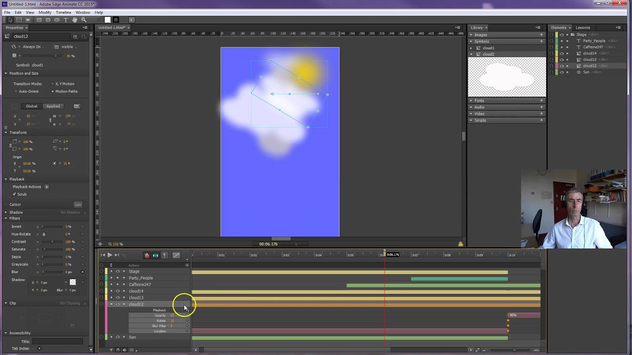 Animation, Blur, Symbols, EaseInOut - YouTube
