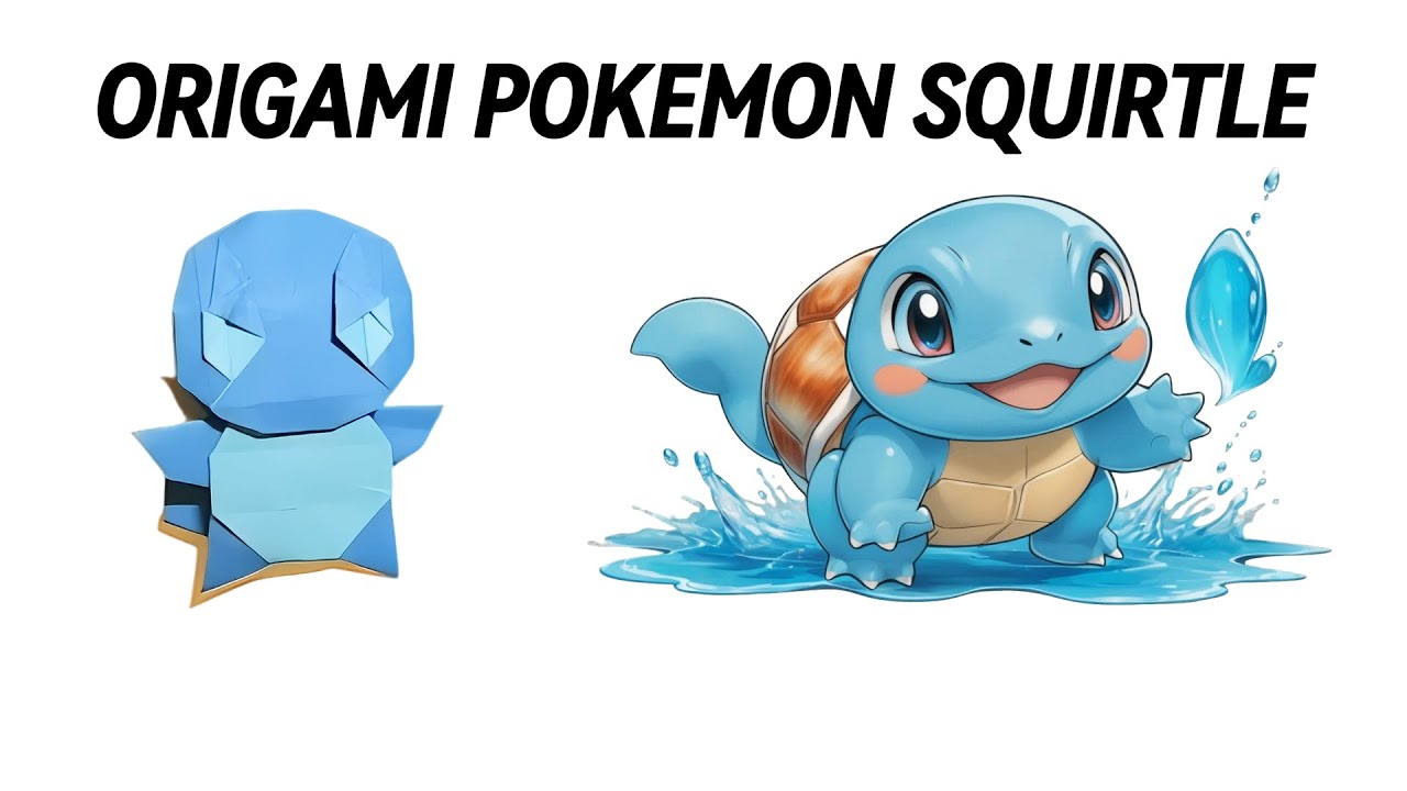 Pokemon Origami Easy | Origami Pokemon Squirtle - YouTube