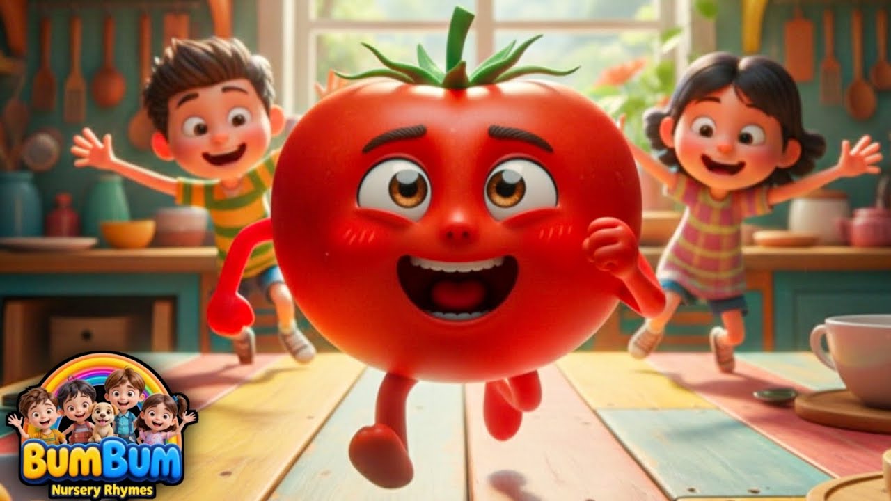 Tasty Tomato Dance | Kids Rhyming Song with Funny Animal Chase! - YouTube