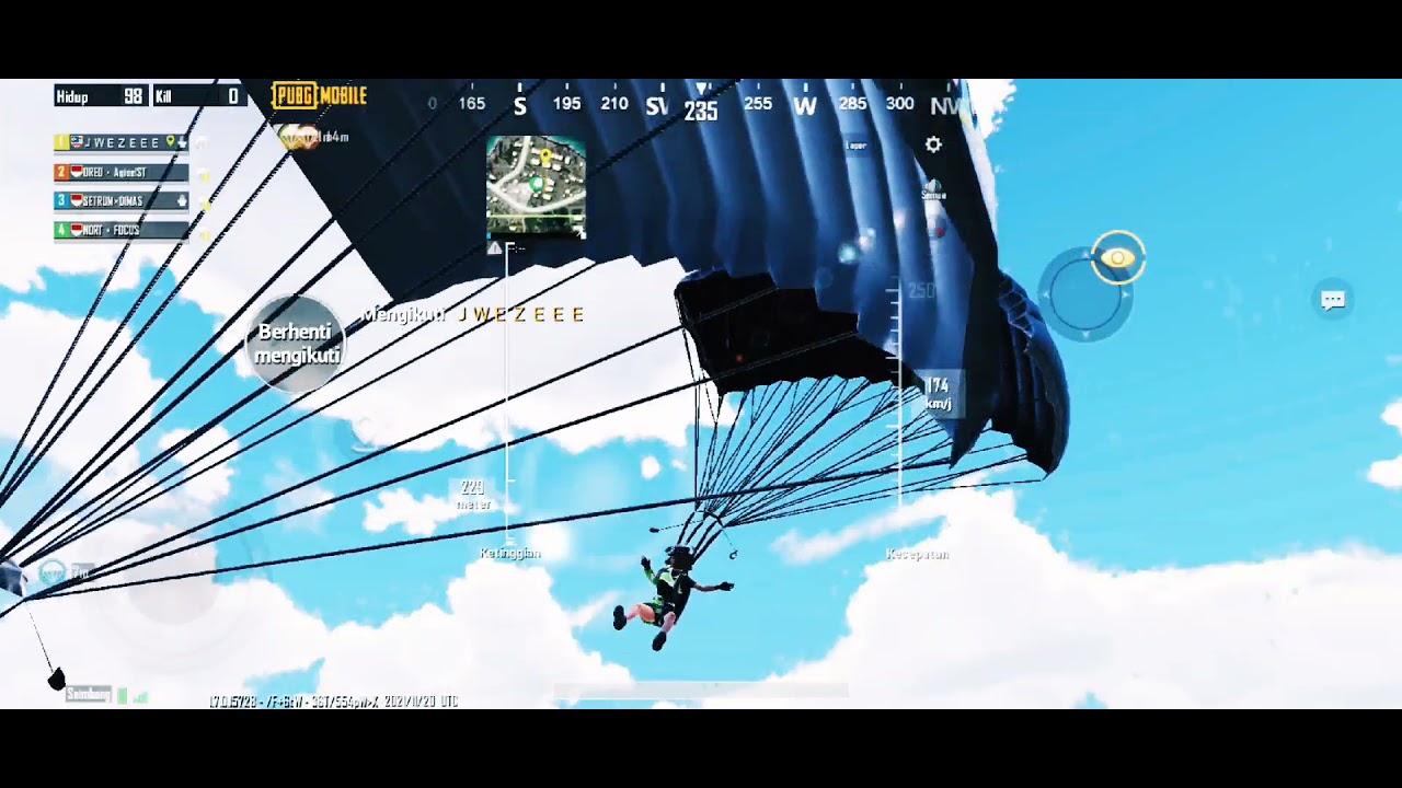 PUBG jump and landing - YouTube