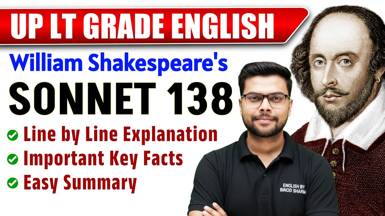 UP LT Grade English Classes | Sonnet No. 138 by William Shakespeare ...