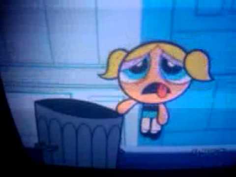 The PowerPuff girls Bubbles throwingup - YouTube