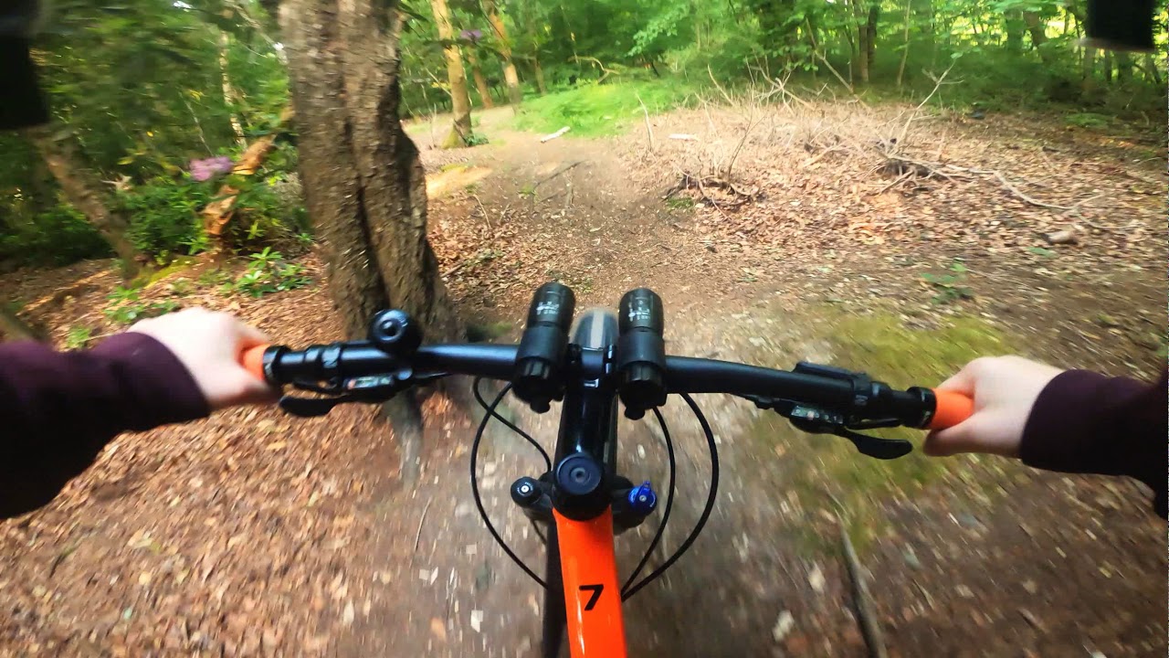 Riding forest trails with my new GoPro 8 - YouTube
