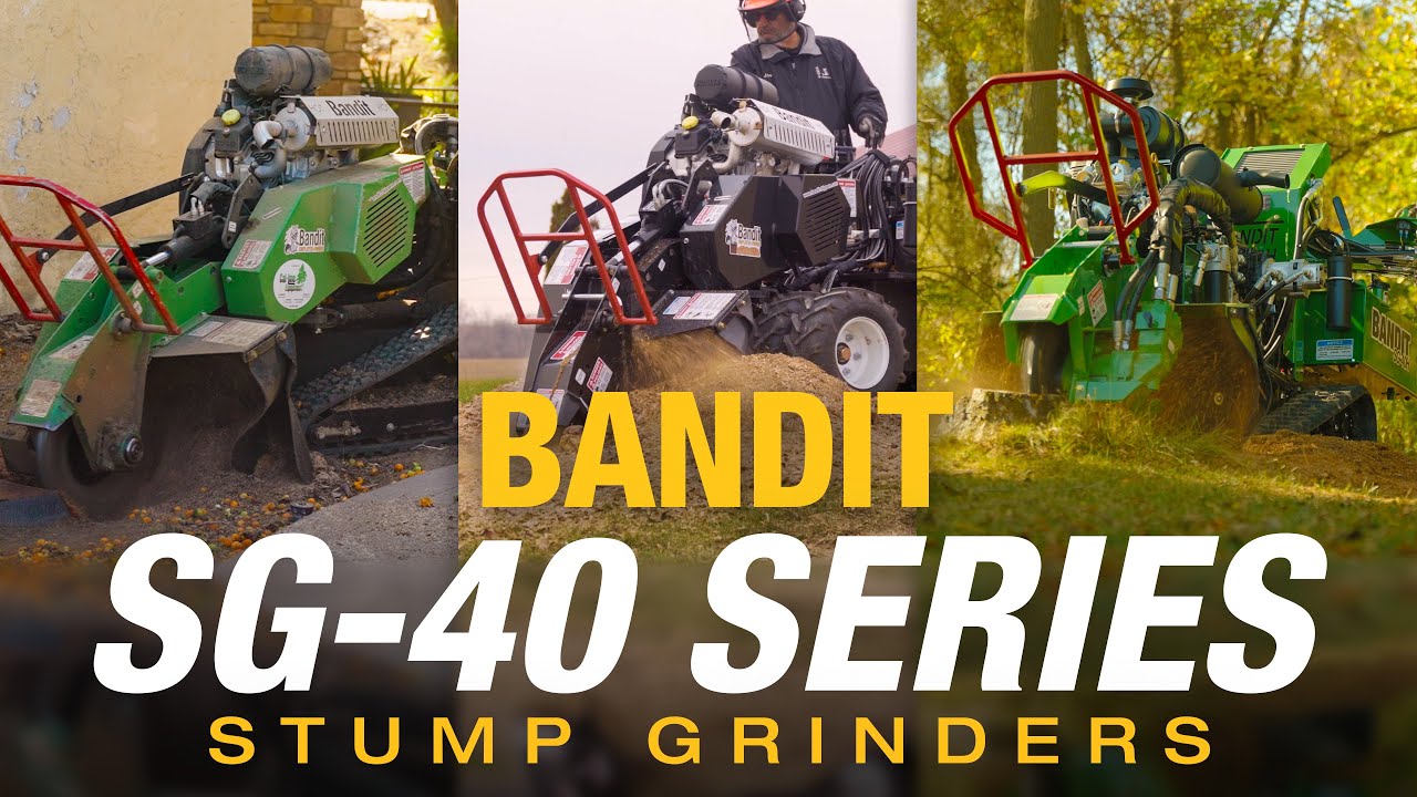 BANDIT SG-40 Series Stump Grinders: Compact Size. Big Cutting Power ...