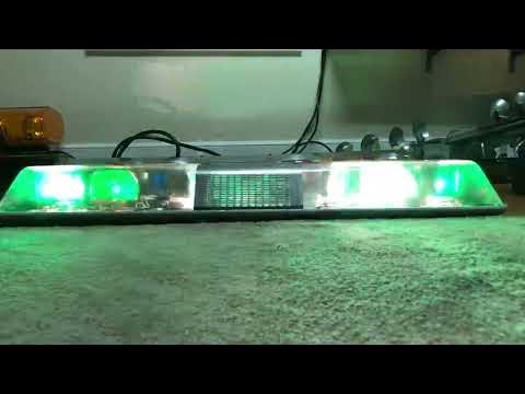 GREEN Code 3 LP6000 lightbar LP 6000 pse clear beacon - YouTube