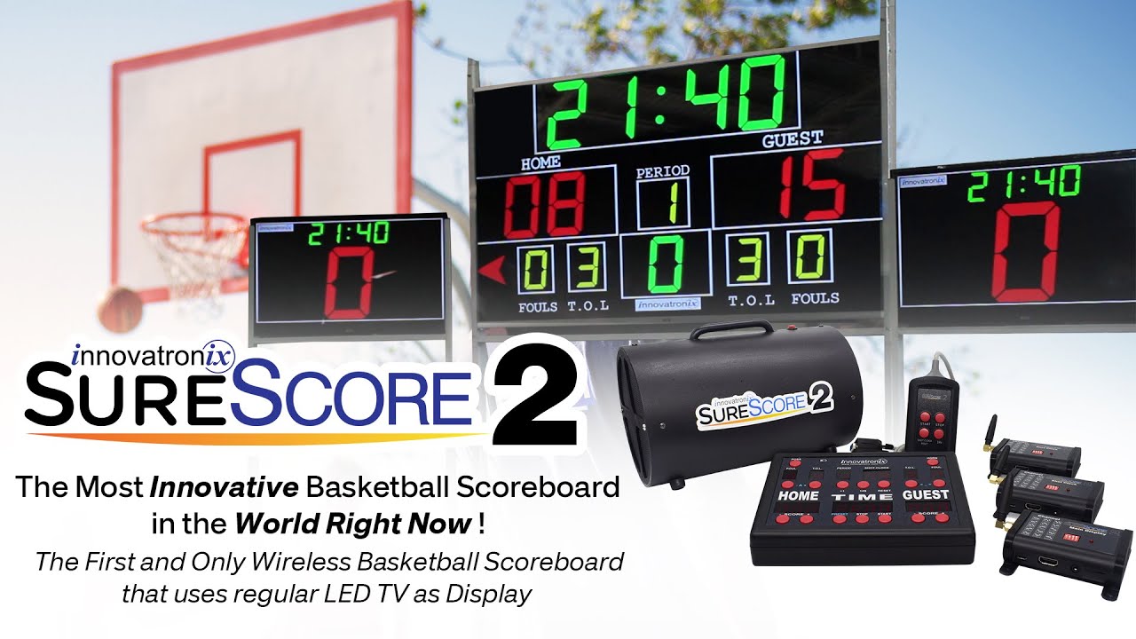 Innovatronix NextGen - Surescore II Wireless BasketBall Scoreboard ...
