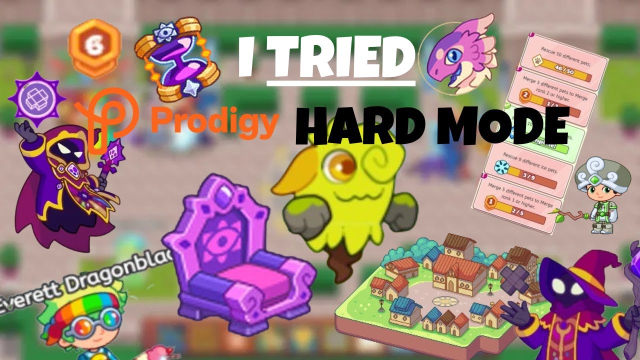 I Tried The NEW Hard Mode Update | Prodigy Math Game - YouTube