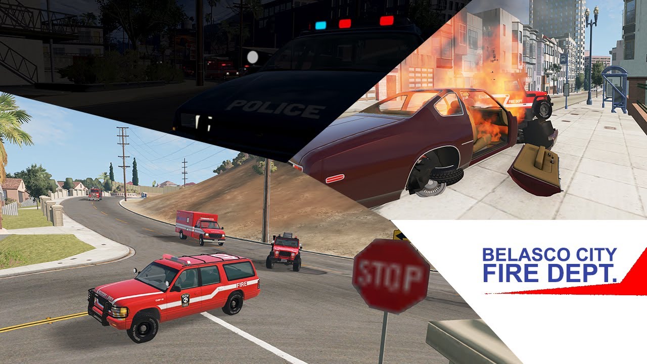 2022 Belasco City Fire Dept. Parade | Mr H TV | BeamNG.drive | Mr. H ...