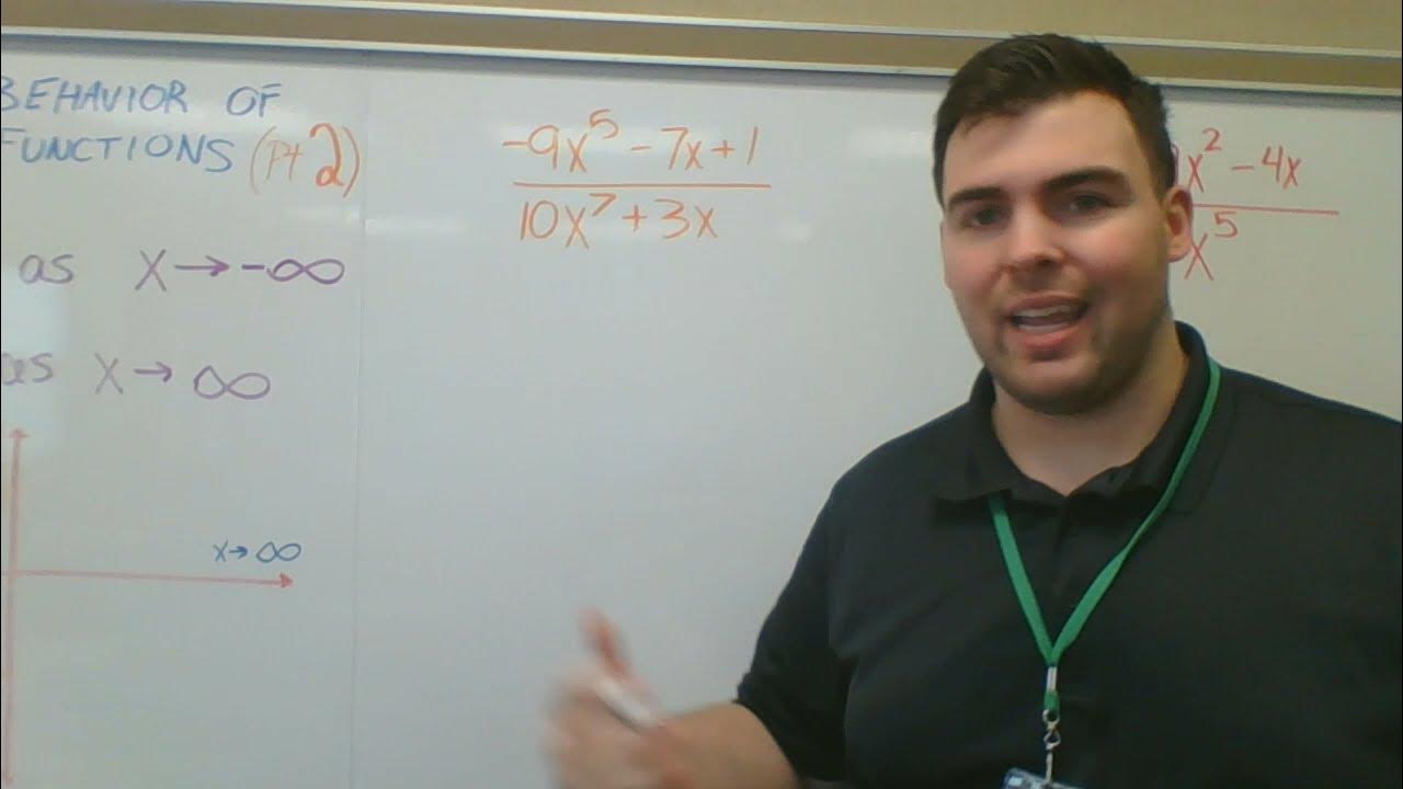 6.1 part 2: End Behavior of Rational Functions - YouTube