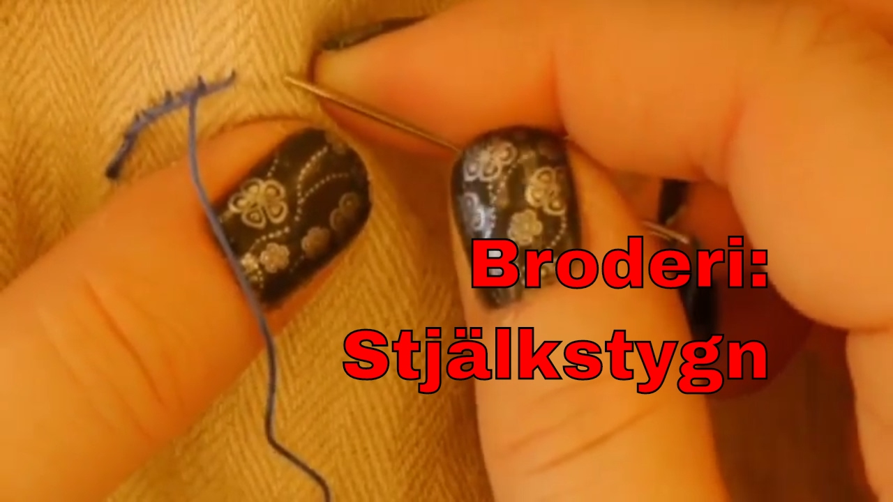Broderi Stjälkstygn - YouTube