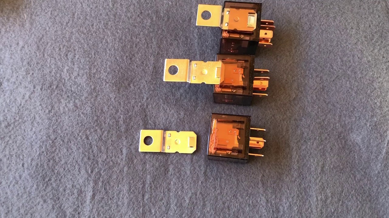 60 amp 12 volt relay with mounting clip - YouTube