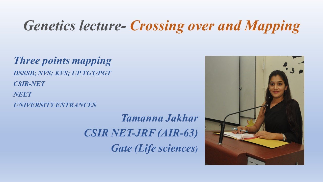 Crossing over and mapping | MSc Entrance Life Science-DU, MDU CUET-UG ...