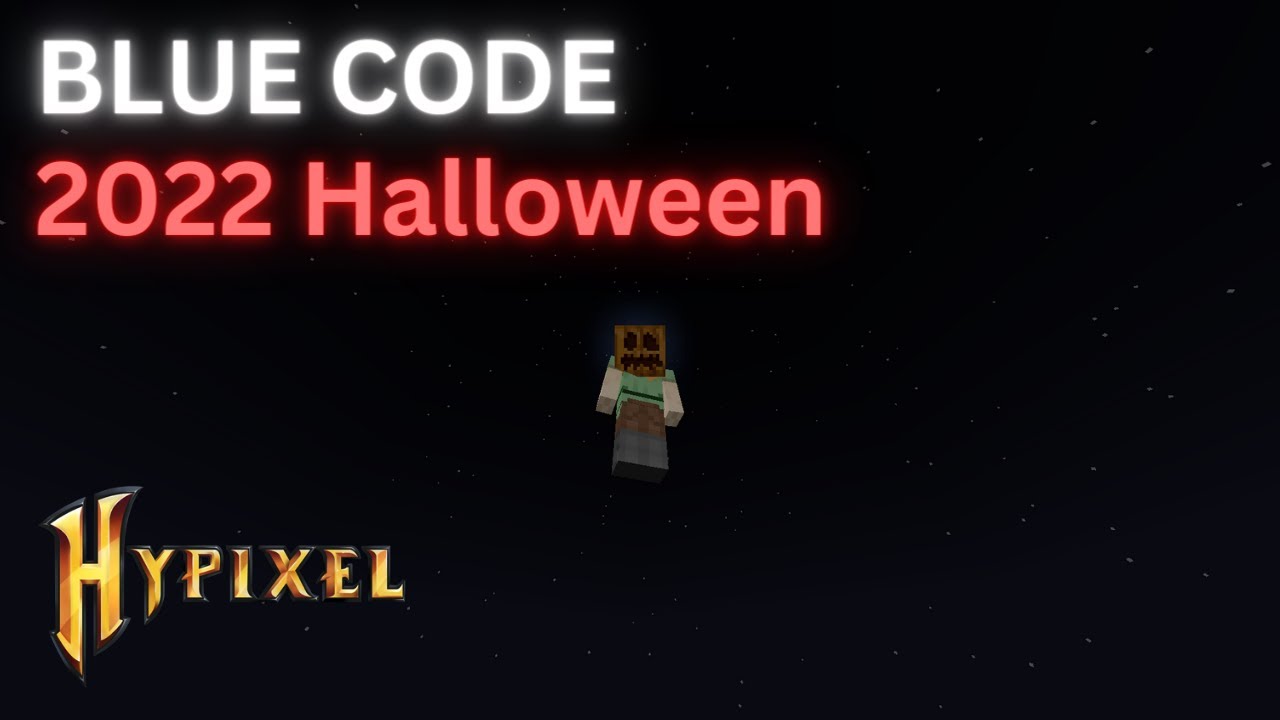 How to get the BLUE code 2022 Halloween Hypixel - YouTube