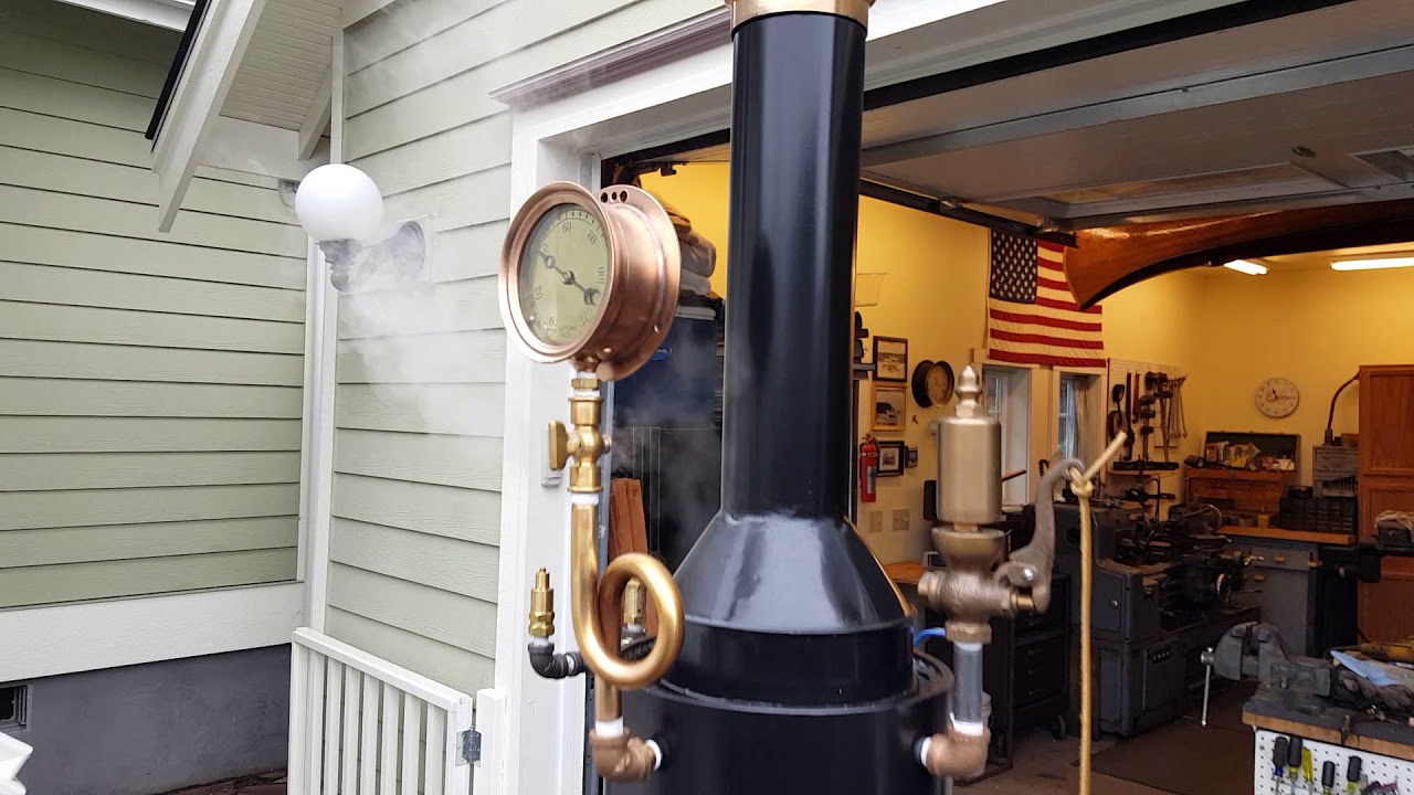 Live Steam Boiler Hand Pump Whistle Gauge steam engine - YouTube