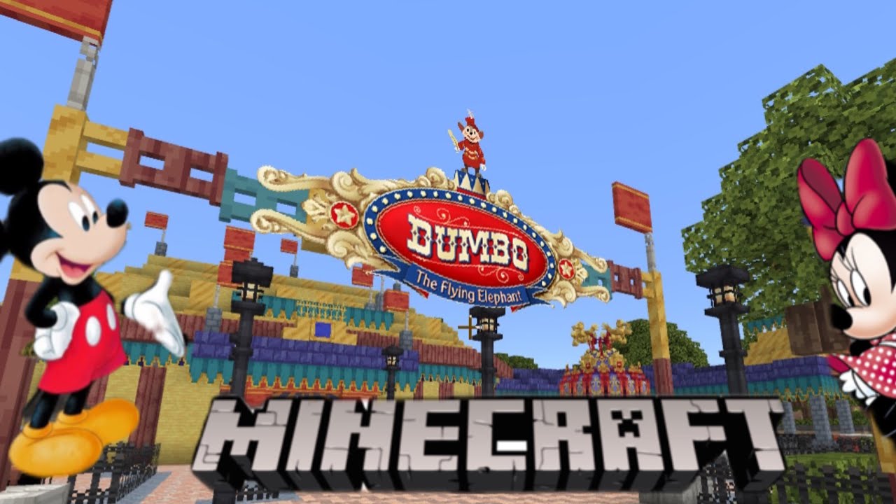 Magic Kingdom Dumbo ride in Minecraft - YouTube