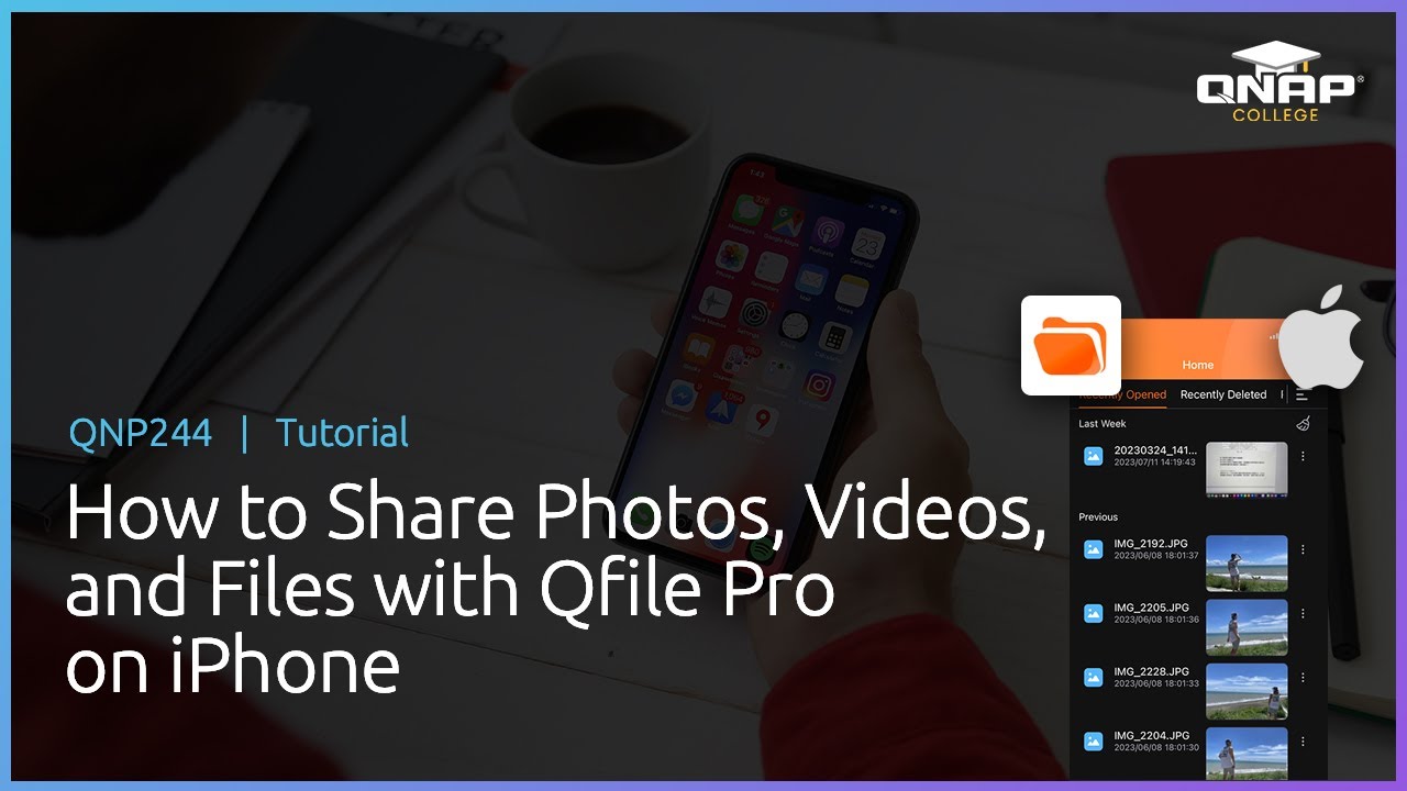 QNP244 How to Share Photos Videos and Files with Qfile Pro on iPhone ...