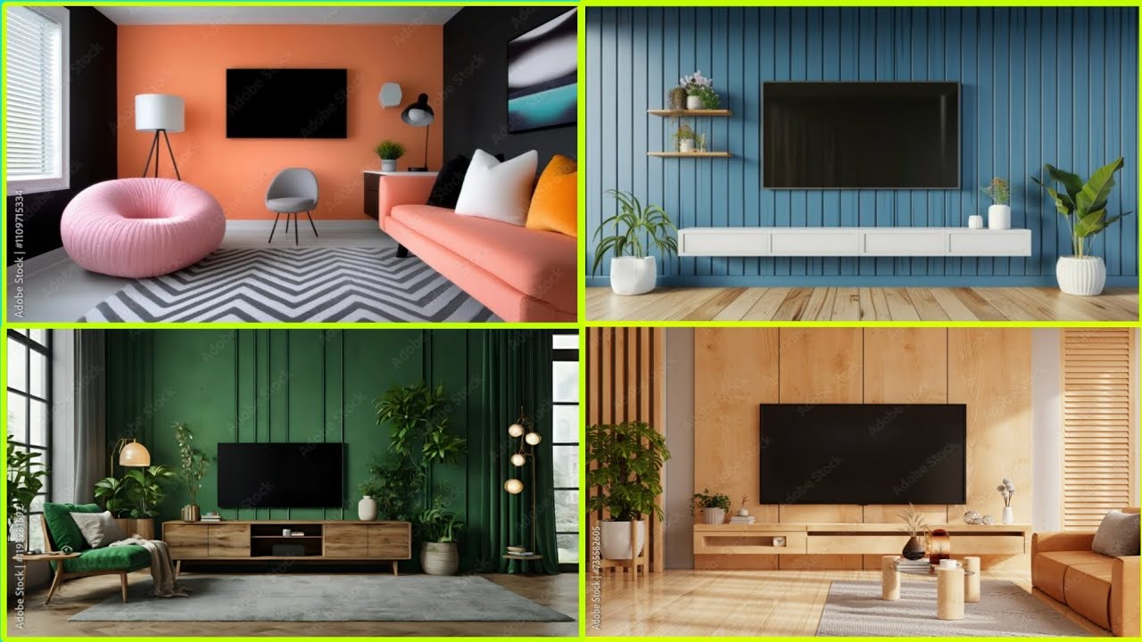 100+ Modern TV Unit Designs 2025 |TV Wall Designs |TV Cabinet Designs ...