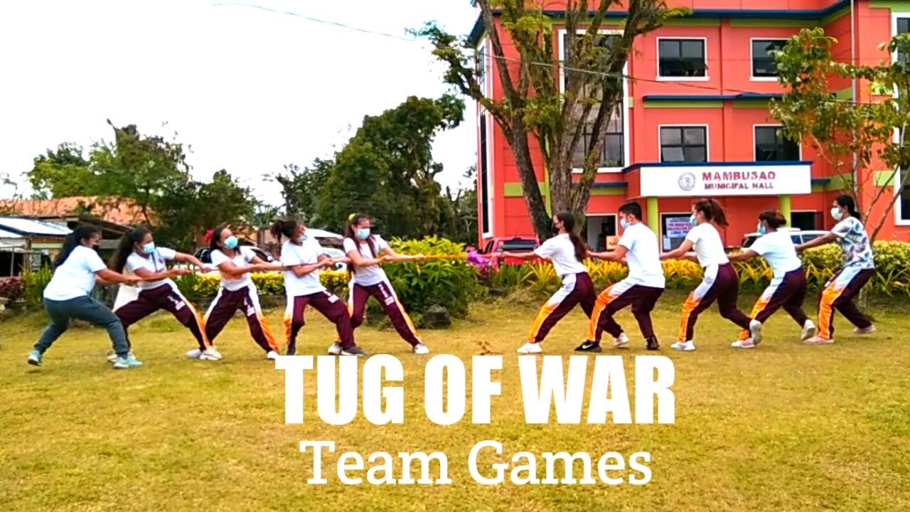 Hilahang Lubid I Tug of War I Larong Pinoy I Team Games - YouTube