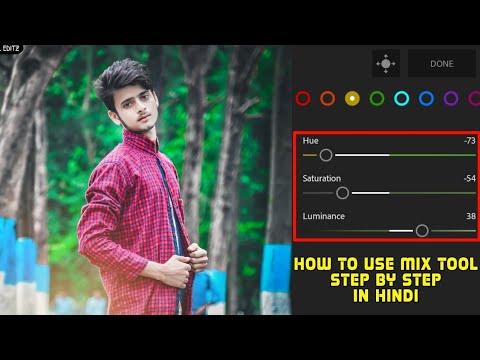 How To Use Lightroom Mix Tool 🔥|| Lightroom CC Mobile Colour Correction ...