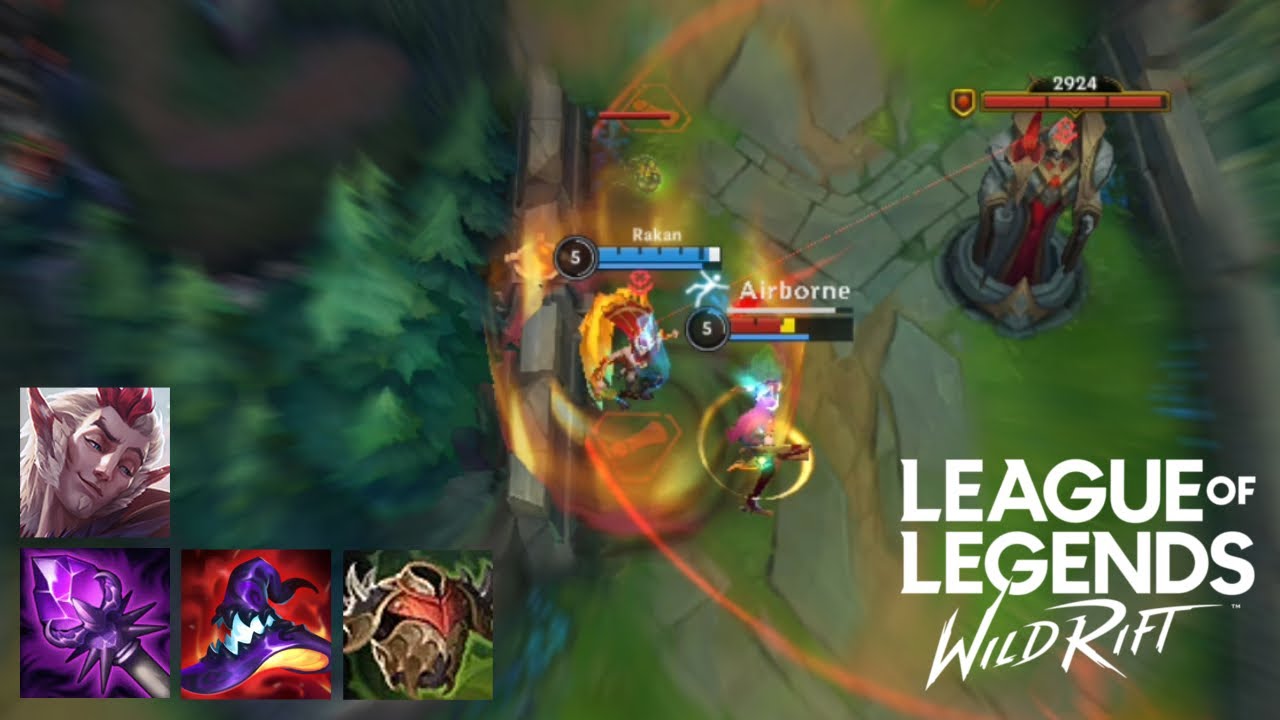RAKAN HYBRID BUILD | LEAGUE OF LEGENDS RAKAN GAMEPLAY - YouTube