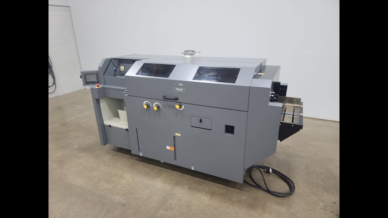 2009 Duplo DuBinder DPB-500 Perfect Binder w/ Dust Collector - YouTube
