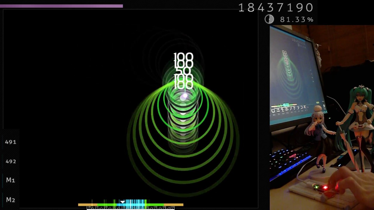osu! capacitive touch keyboard testing 2 - YouTube