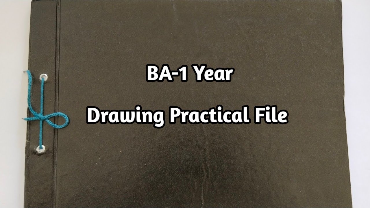 BA - 1 Year Drawing Practical File || Very Simple Drawings - YouTube