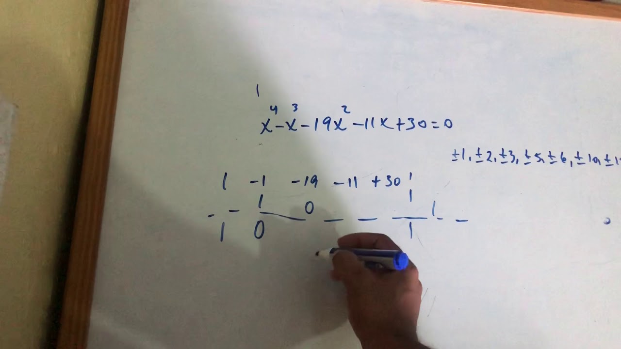 Teorema de las raíces racionales - YouTube