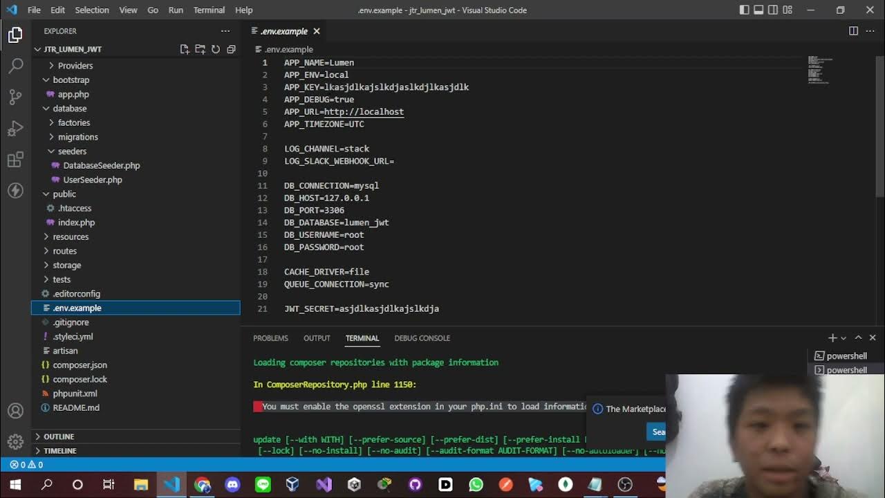 Implementasi JWT pada Framework Lumen - YouTube