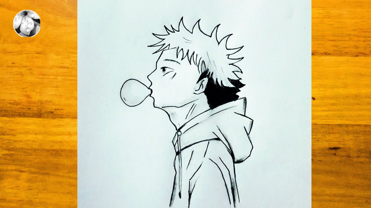 How to draw anime/ easy way to draw anime / Anime character drawing ...