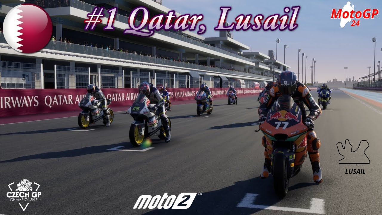 #1 Qatar GP Moto2, Lusail, Czech GP Championship z.s., MotoGP 24 game ...