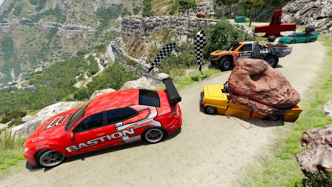 Racing Random Cars Around a Mountain - YouTube