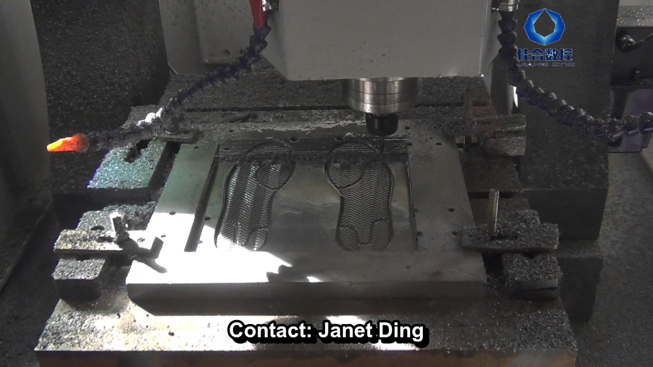 Shoe mould engraving machine, high precision cnc moulding machine - YouTube