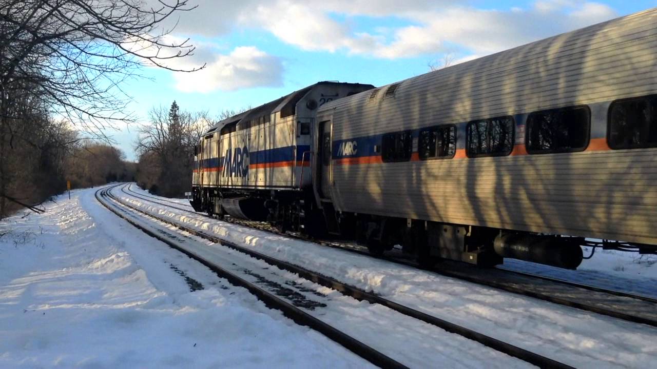 MARC/Amtrak at Boyds, MD 1/29/16 - YouTube