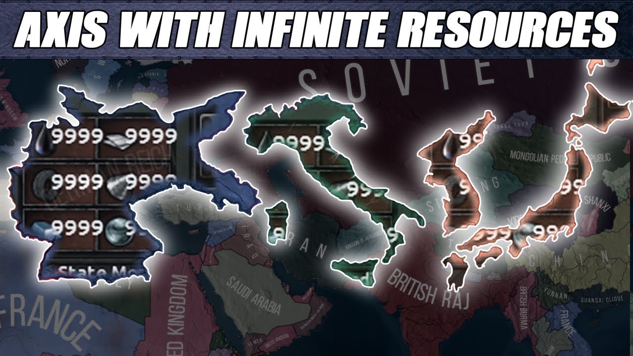 [HOI4] What if Axis had infinite resources? - HOI4 Timelapse - YouTube