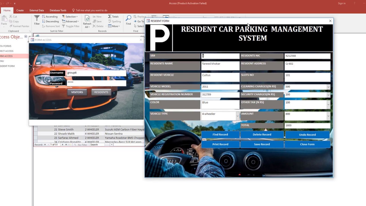 CAR PARKING MANAGEMENT SYSTEM PROJECT ON MICROSOFT ACCESS YouTube car-parking-management-system-project-on-microsoft-access-youtube