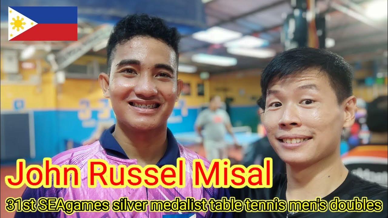 #409 John Russel Misal (31th SEAgames silver medalist table tennis Men's doubles VS DocPingPong ...