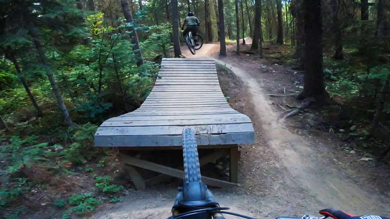 A few blue/black trails at Valemount Bike Park - YouTube