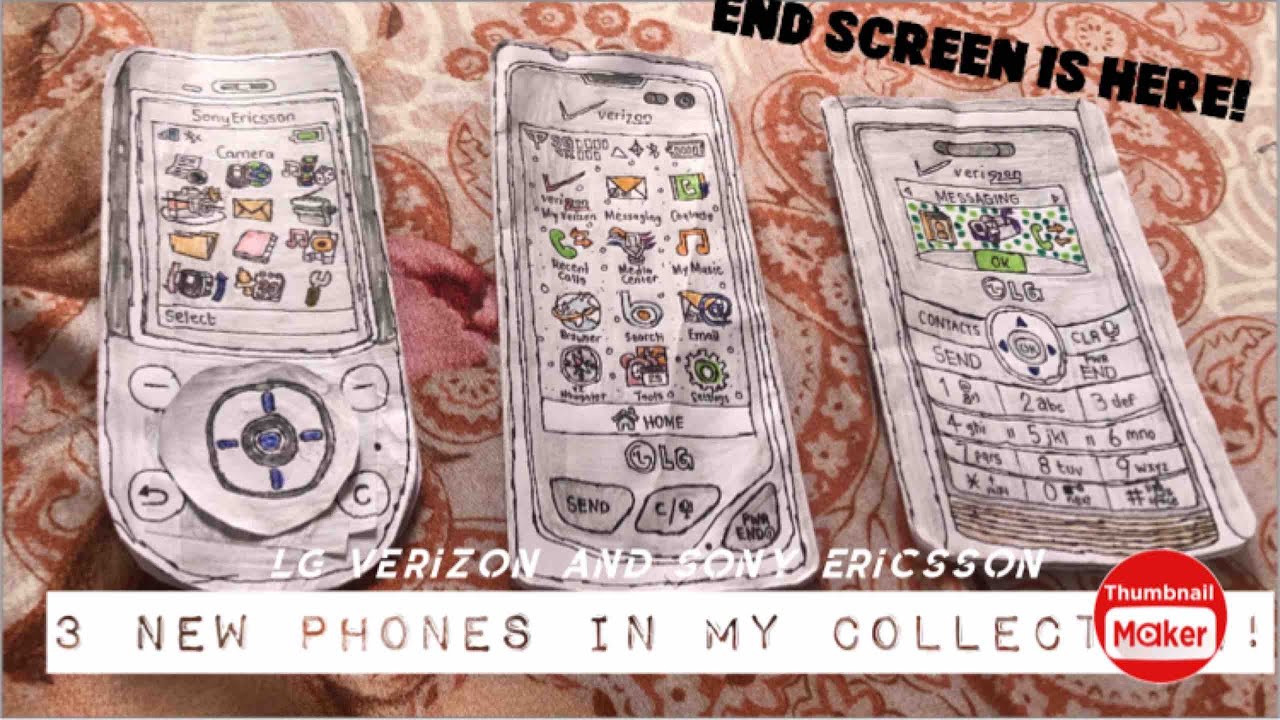 3 New Phones in My Collection - Paper Phones - LG Verizon and Sony ...