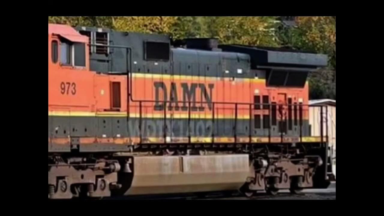 We were supposed to follow BNSF 973 or “the damn train” - YouTube