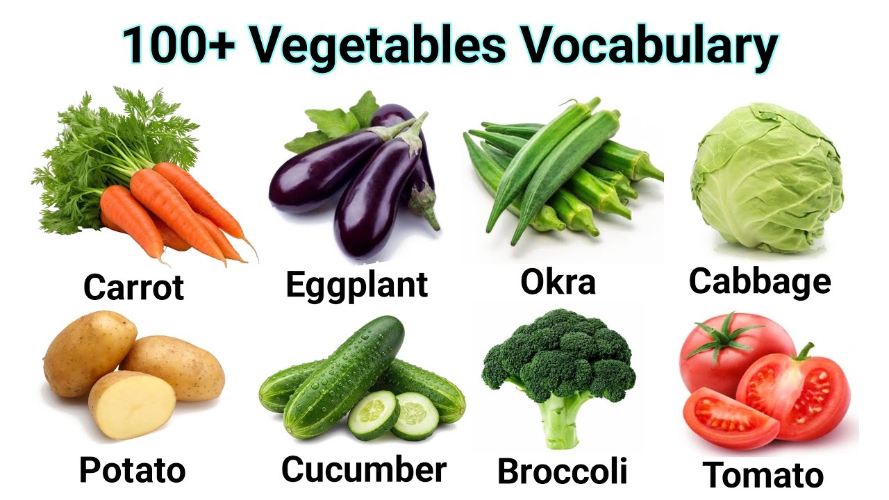 100+ Vegetables Vocabulary: Learn and Identify Common Veggies in ...
