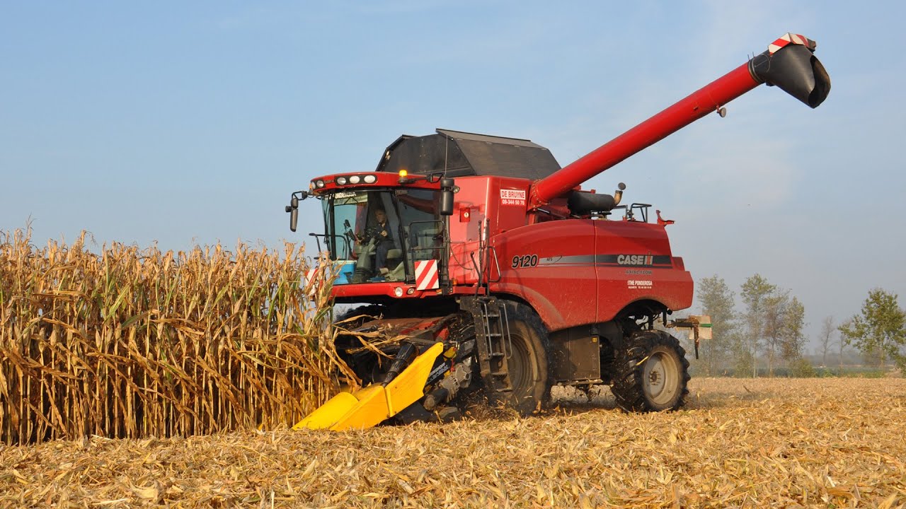Case IH 9120 Axial Flow - Loonw. De Bruyne - mais dorsen 2014 - YouTube