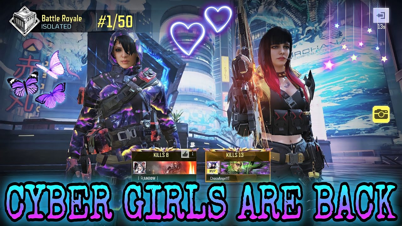 Call Of Duty Mobile : Battle Royale Isolated Gameplay, Cyber Girls Are ...