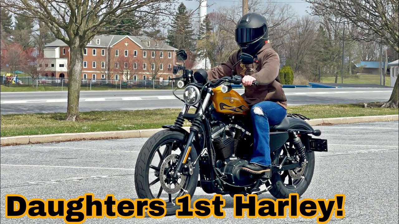 Daughter Buys a Harley Davidson on her 18th Birthday! - YouTube