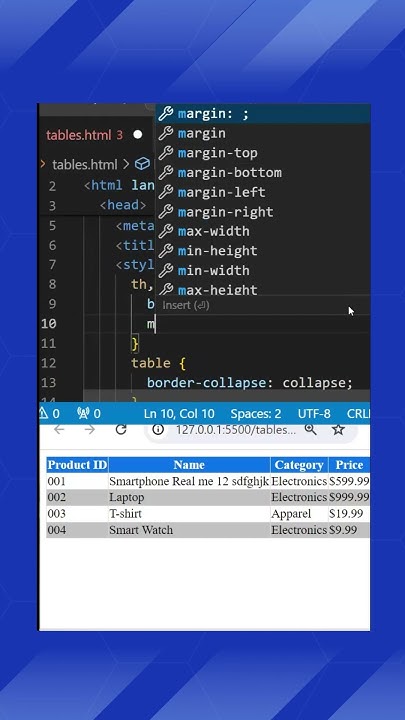 Tables In Html Styling Html Tables Css For Beginners In Telugu Html For Beginners Html