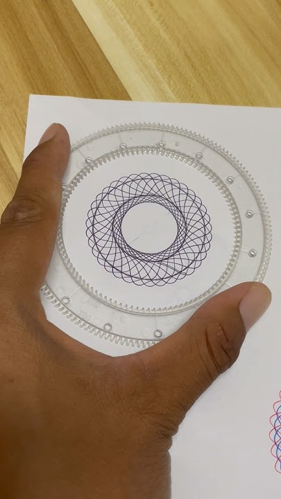 Triangle shape drawing design#spirograph #art #satisfying - YouTube