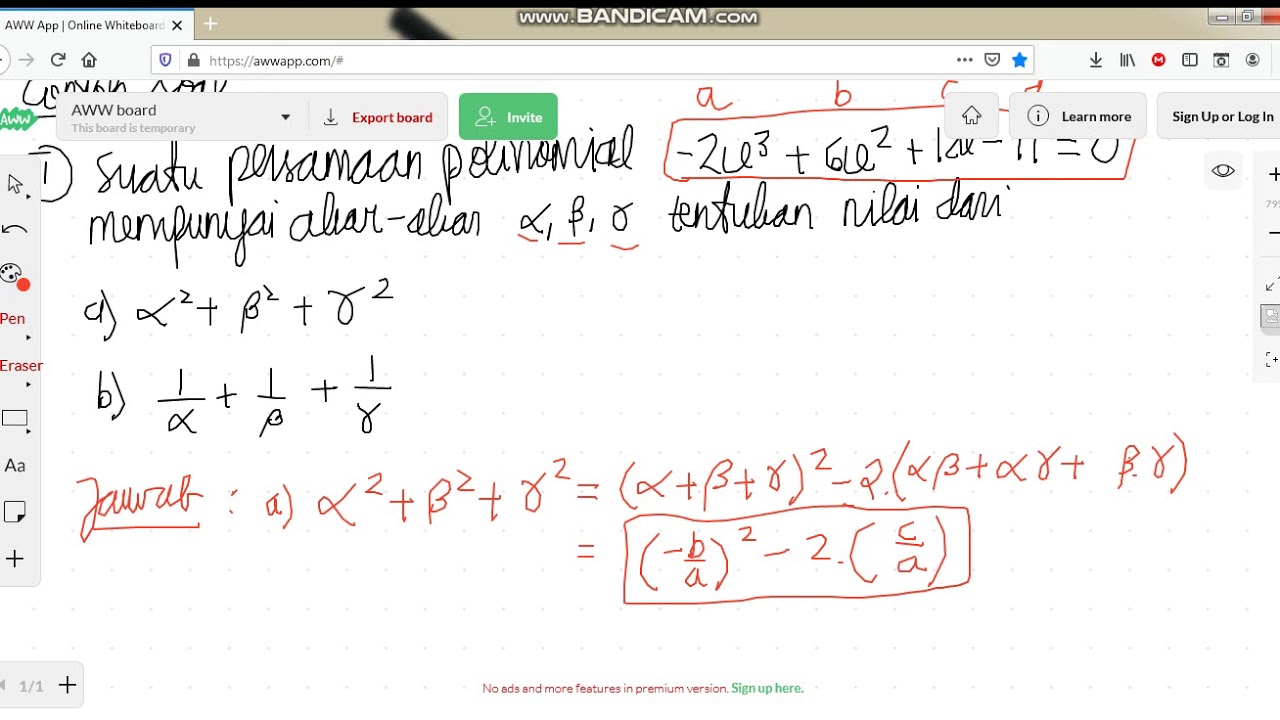 contoh soal teorema Vieta part1 - YouTube