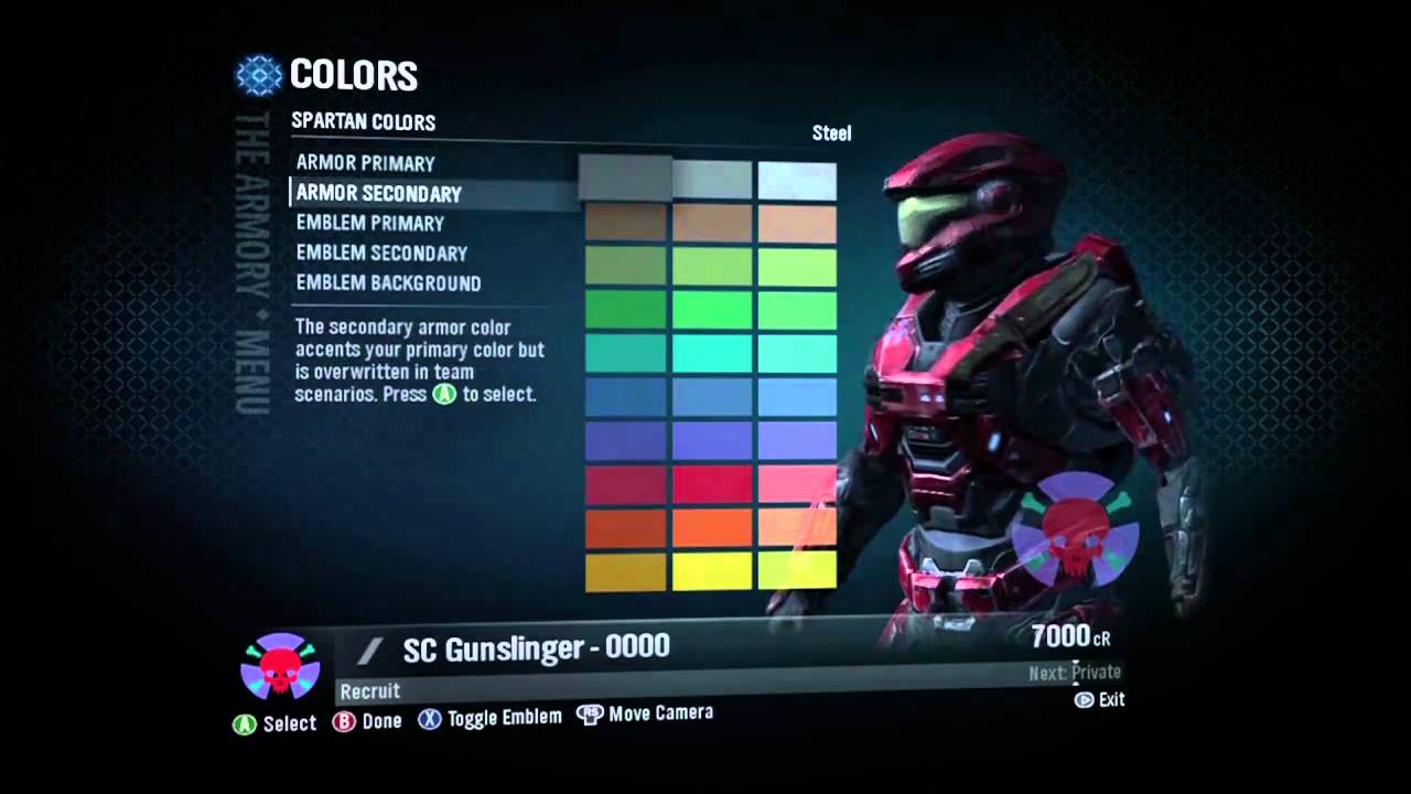 SC Gunslinger | HALO REACH | Noble Actual | Character Customization ...